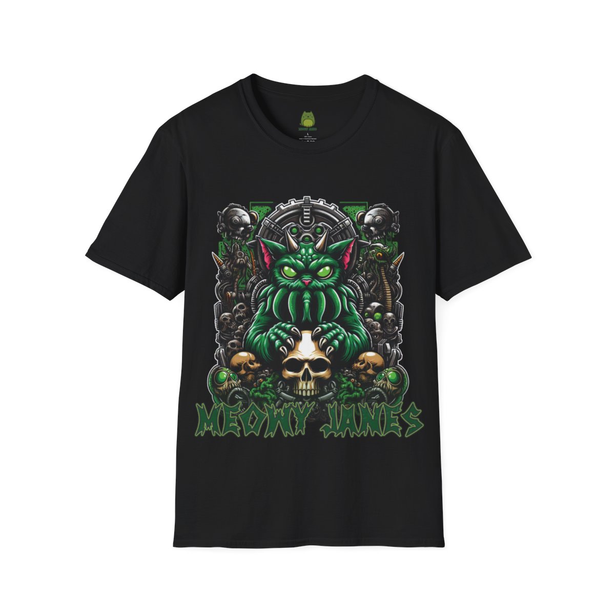 Cthulhu Cat Metal Odyssey | Meowy Janes Heavy Metal Tee - Meowy Janes
