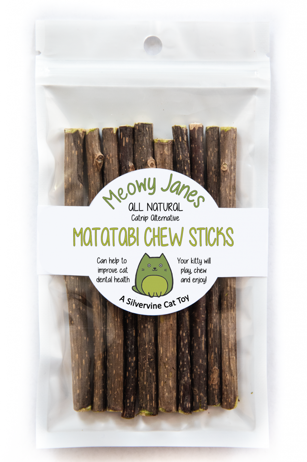 Cat Chew Sticks - Matatabi - All Natural Silvervine | Meowy Janes