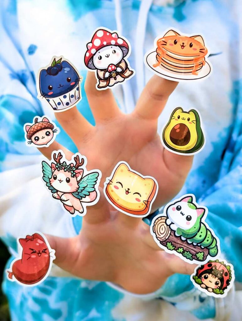 Diner Breakfast - Sticker Sheet - Meowy Janes