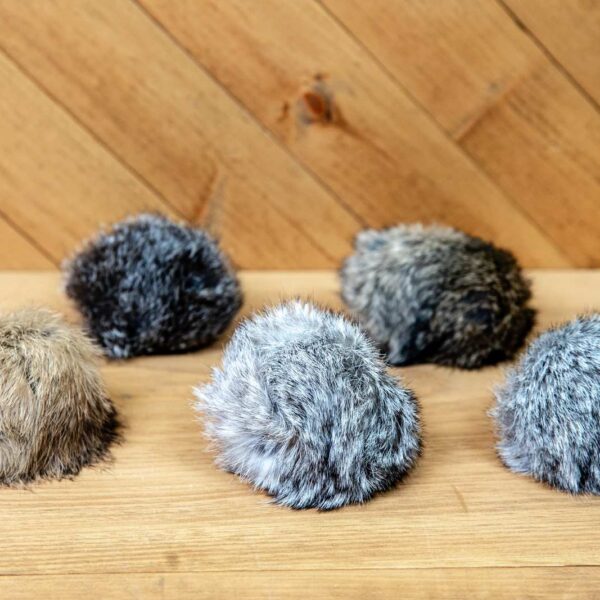 2 Pack Rabbit Fur & Feather Toy - Meowy Janes